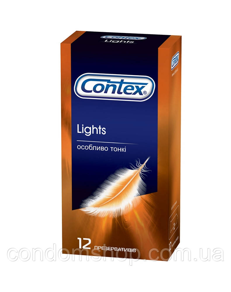 Презервативы Презервативи Contex Lights Особо тонкие Особливо тонкі #12.Сроки до 2027 года ...