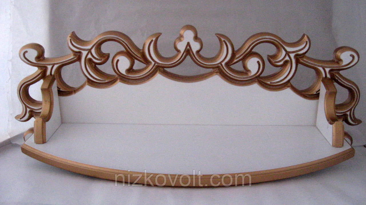 Декоративная полка из дерева с узором (600*190*220): продажа, цена в ...