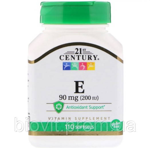 Витамин Е (Vitamin E) 200 МЕ 110 капсул (ID#1158753714), цена: 339 ...