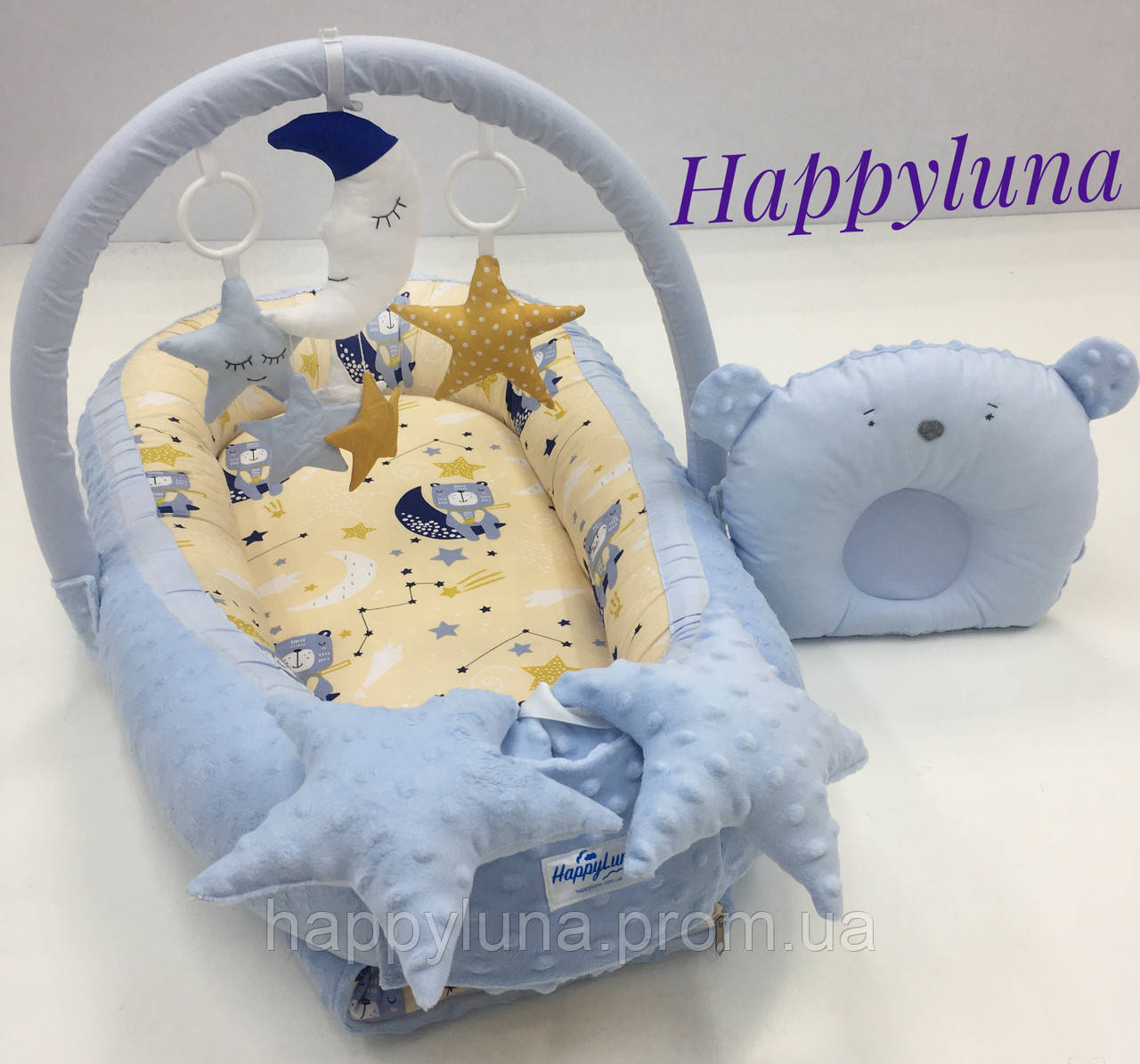 Кокон-гнездышко для Новорожденных Happy Luna Мишка 3 — Купить Недорого ...