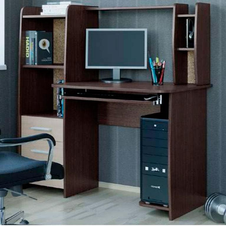 Стол компьютерный Комо венге комби 125х60х125 см., цена 3781 ₴: купить ...