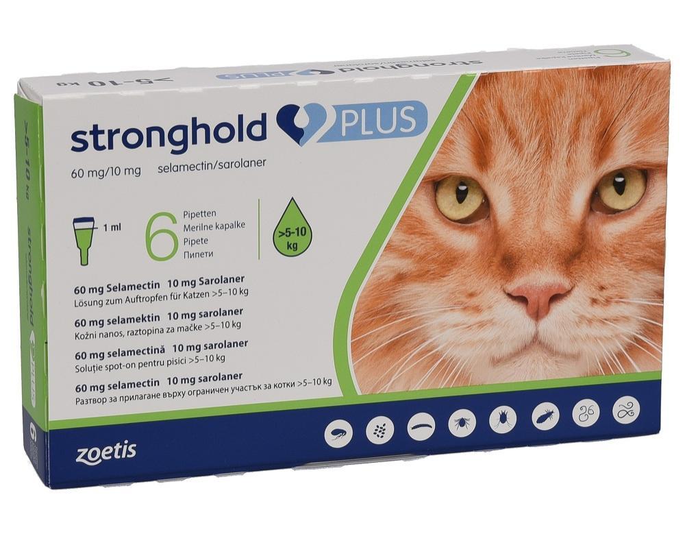 Zoetis Stronghold PLUS (СТРОНХОЛД ПЛЮС) капли от внутренних и внешних ...