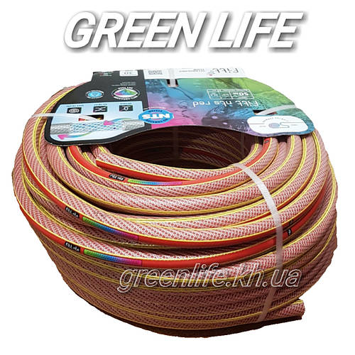 Шланг поливочный FITT RED NTS 1/2" × 25 м шестислойный (ID#1372241004 ...