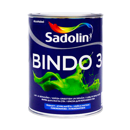 Купить Краска для стен и потолков Sadolin Bindo 3 1л (Садолин Биндо 3), цена 600 грн — Prom.ua ...