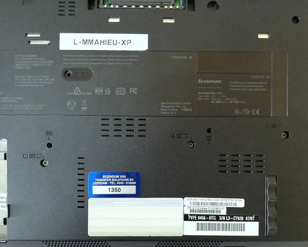 Купить Ноутбук LENOVO (IBM) ThinkPad R60 15" Intel Core 2 Duo T2400 1. ...