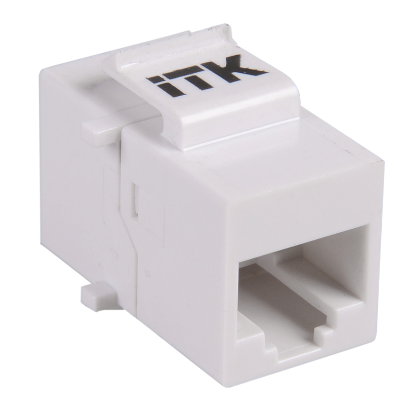 Прохідний адаптер RJ45-RJ45 кат.5e UTP тип Keystone Jack, ITK от ...