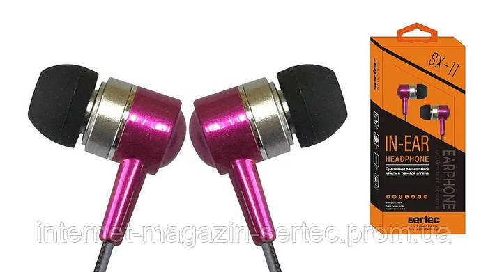 Наушники SERTEC SX-11 для телефона с микрофоном, цена — Prom.ua (ID ...