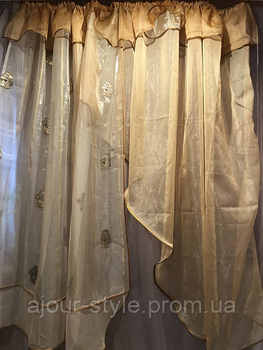 Купити Тюль готова гардина коротка ціна 420 ₴ Prom Ua Id 1164445749