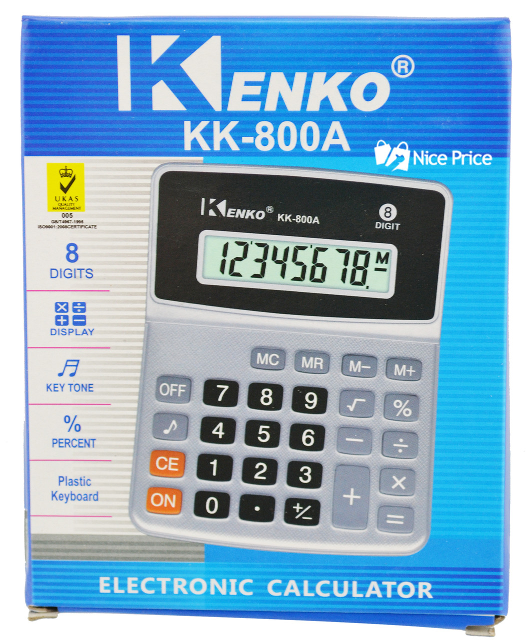 Купити Калькулятор настільний Kenko KK-800A (1333), ціна 71.49 грн - Prom.ua (ID# 386708757)