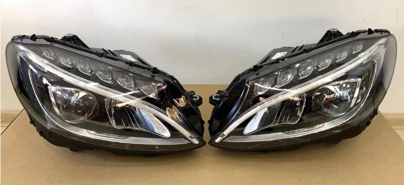 Передние фары Mercedes W205 (14-18) Led оптика (ID#659972793), цена ...
