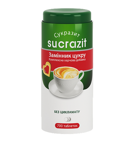 Заменитель сахара Sukrazit Patent 700 таблеток, цена: 116 ₴, купить на ...
