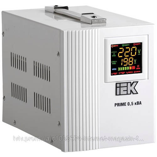 Купить Стабилизатор напряжения симисторный IEK Prime 0,5 кВА (0,4 кВт ...