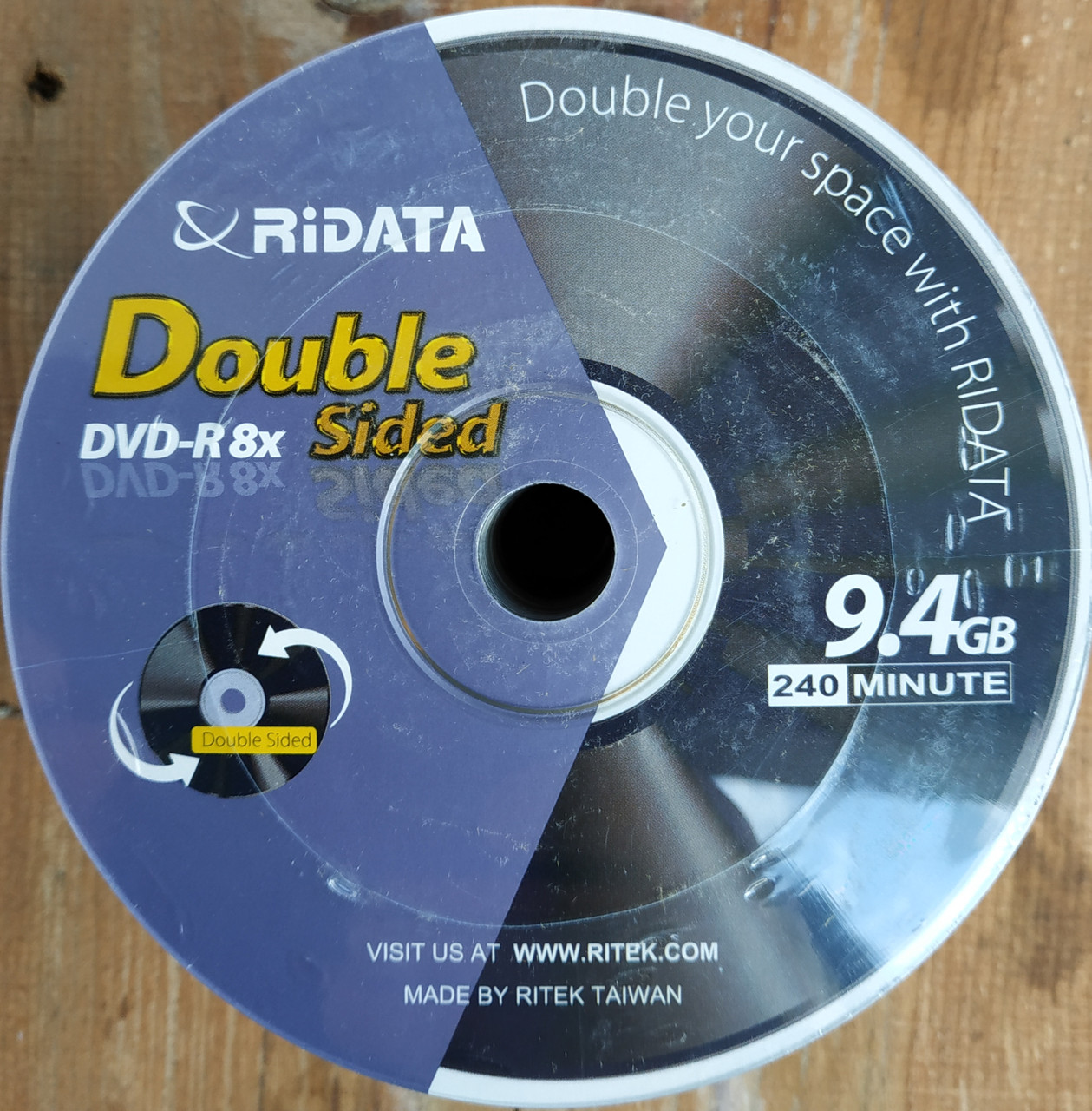 DVD - R 9,4 Gb 8x Bulk 50 pcs DoubleSide Ridata двосторонні, ціна 17.10 ...
