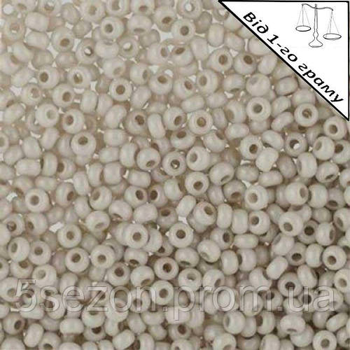 Бісер №16249, сіро-бежевий натуральний/1 грам (ID#1167434949), ціна: 3 ...
