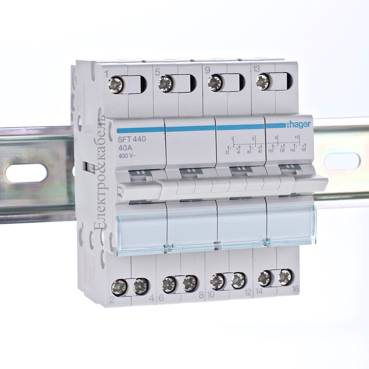 SFT440 Перемикач 1-0-2 з загальним виходом зверху 4 пол., 40А/400В ...