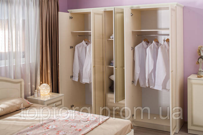 Купить Гардероб шкаф Стелла Крем, цена 6899 грн — Prom.ua (ID#154417343)