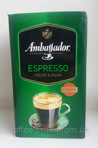 Кофе Ambassador Espresso. Кофе Амбассадор Эспрессо натуральный молотый ...