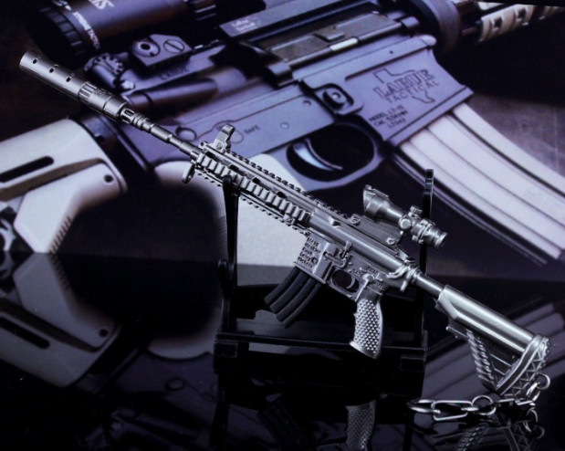 Штурмовая Винтовка Из Игры PUBG M416 Assault Rifle Weapon Keychain ...