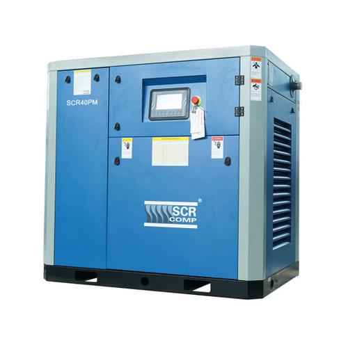 Компресор SCR 40 РМ (30 кВт, 1.04 - 5.2 м3/хв) прямий привід, частотник ...