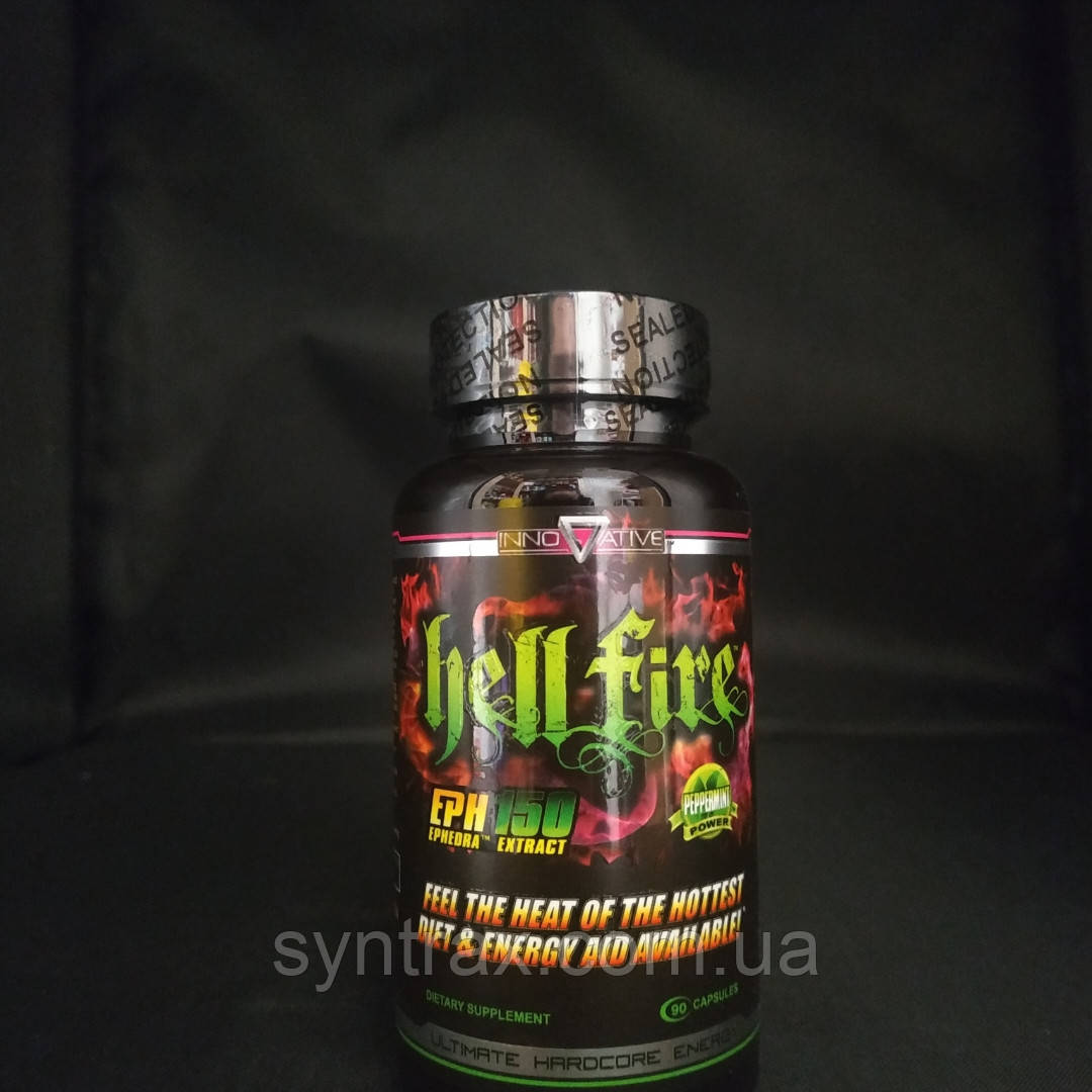 Hellfire Innovative Labs 150 мг Eph 90 caps. hell fire: продажа, цена в Киеве. Жиросжигатели для ...