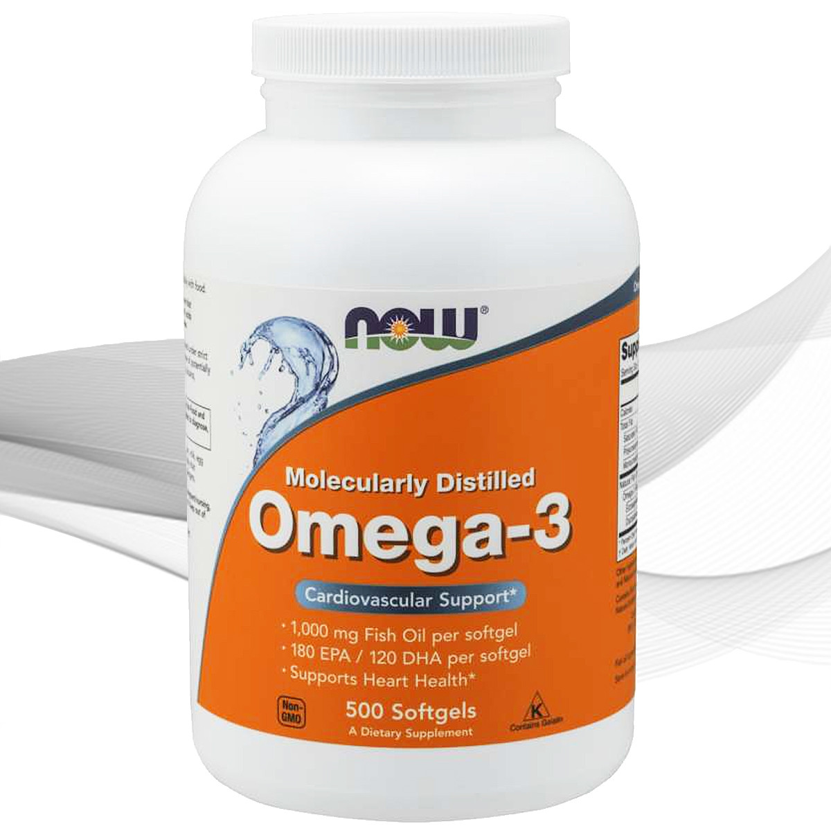 NOW Omega 3 1000 мг 500 софт кап | NOW Foods | Sportpit-shop.com.ua