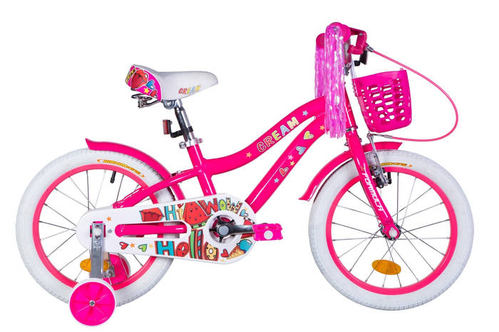 Детский двухколесный велосипед Velotrade 16" Formula CREAM (малиновый ...