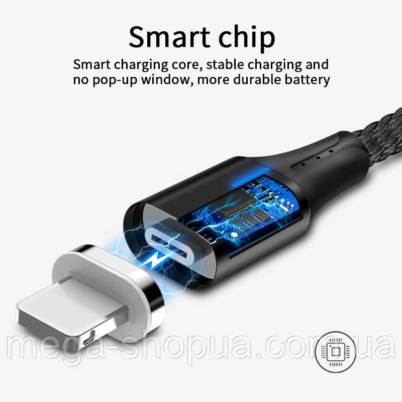 Магнитный кабель для быстрой зарядки USB - Lightning зарядный зарядка ...