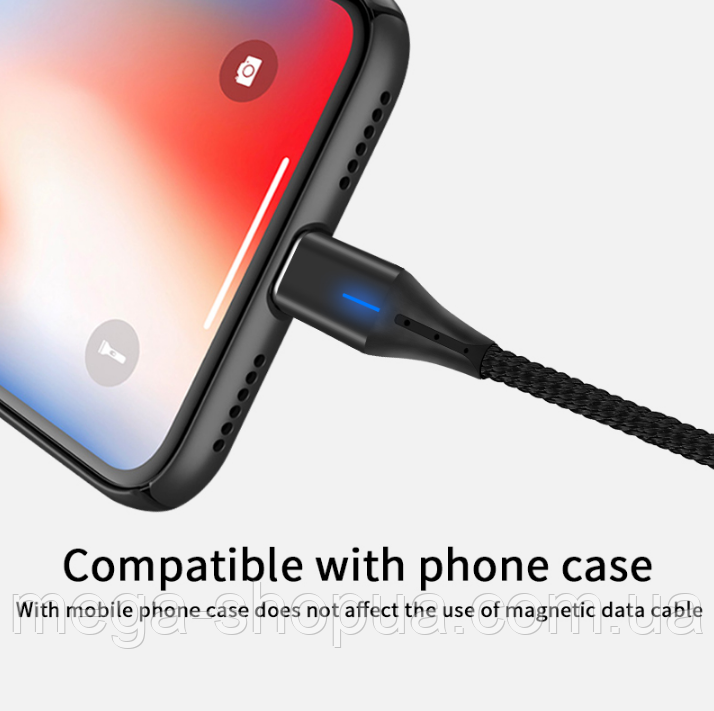 Магнитный кабель для быстрой зарядки USB - Lightning зарядный зарядка ...