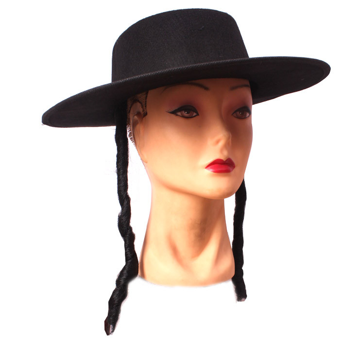 Еврейская шляпа с пейсами, черная (ID#113047919), цена: 395 ₴, купить ...