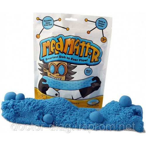 Waba Fun Нано Кинетический песок Waba Fun Mad Mattr синий, 283 г (210 ...