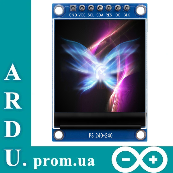 Купити 1.3" LCD IPS Arduino дисплей модуль 240х240 [#7-3], ціна 150 грн ...