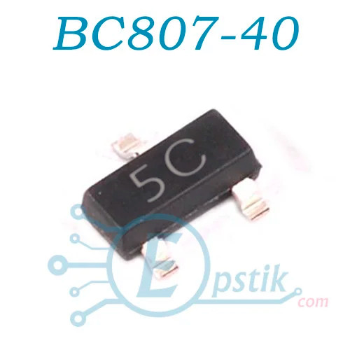 BC807-40 (5C) PNP транзистор 45В 0.5A SOT23: продаж, ціна у Гайворона. Транзистори від "Epstik ...