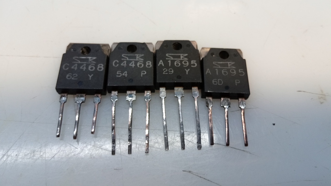 Оригінальні транзистори SanKen 2SA1695 2SC4468. Демонтаж.: продаж, ціна ...