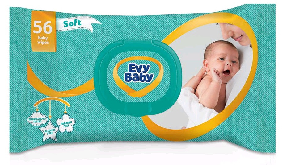 Evy Baby дитячі вологі серветки Soft 60 шт, ціна 46.79 грн — Prom.ua ...