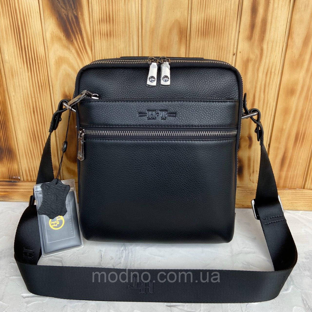 Купить Мужская кожаная сумка с ручкой через плечо H.T. Leather с ...