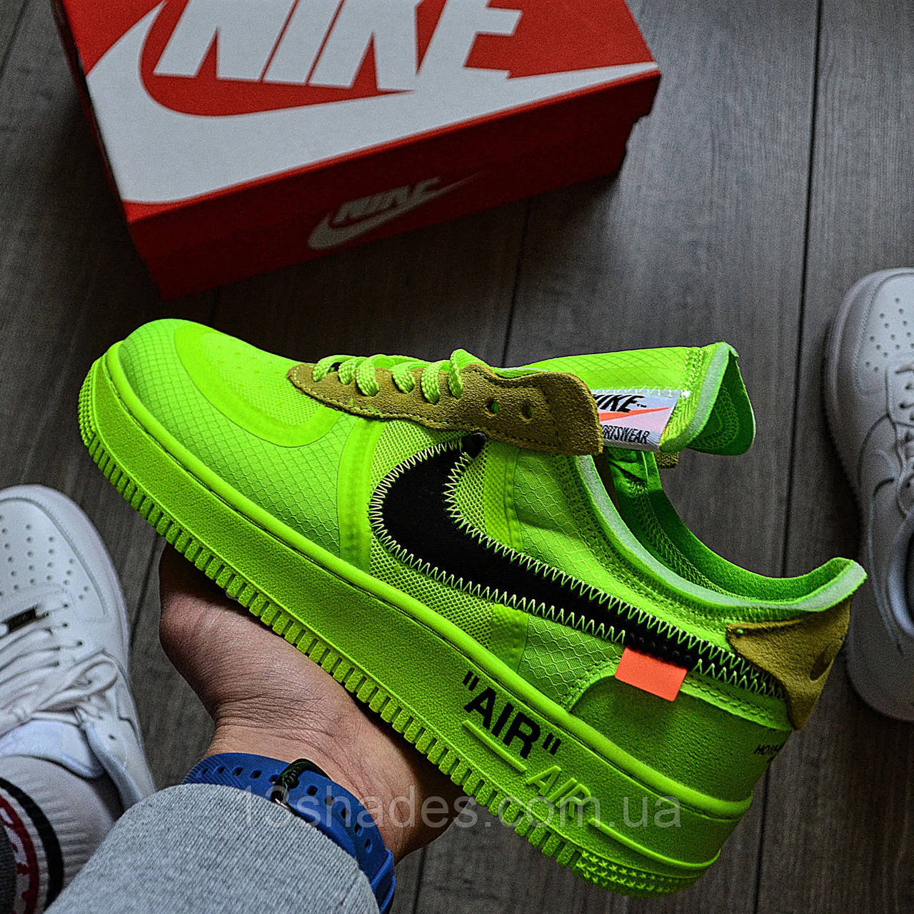 Кроссовки Мужские Off-White X Air Force 1 Volt AAA+ Топ Качество Киев ...