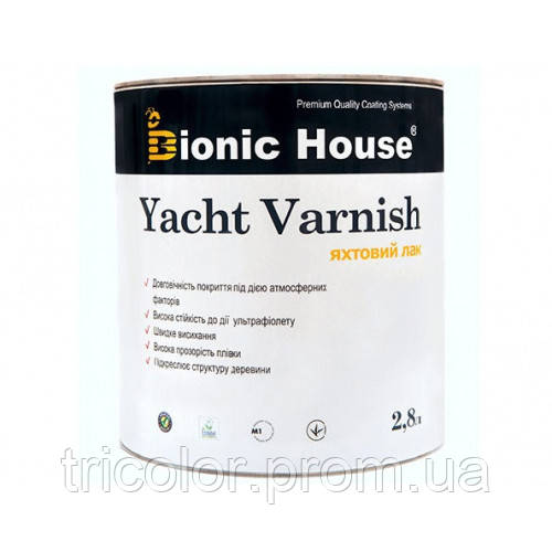 Лак яхтний Bionic House напівматовий Білий, ціна: 362 ₴, купити на Prom.ua
