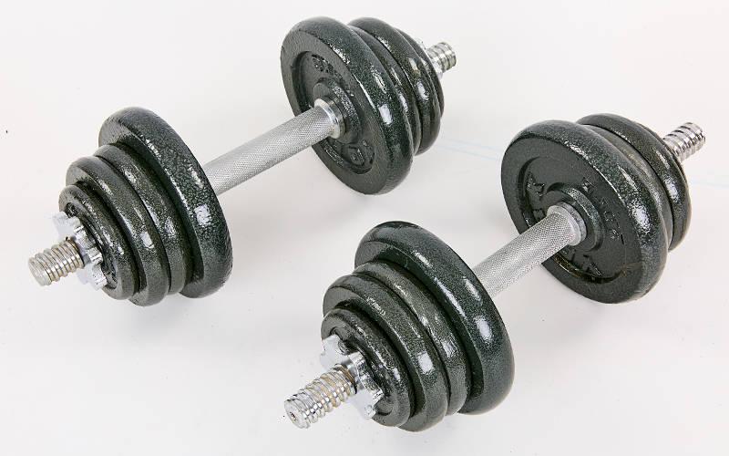 Гантели разборные стальные YORK TA-8213-25 2шт по 12,5кг: продажа, цена ...