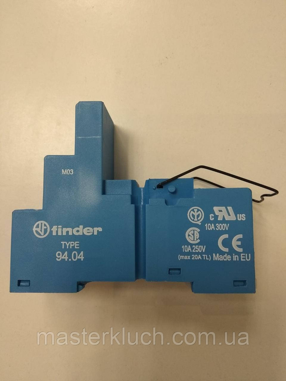 Купити розетку Finder 94.04SMA для реле серій 55,85 і 86. "Мастер-ключ ...