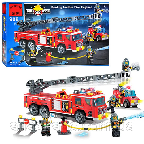 Купити Конструктор Fire Rescue 607 деталей 908, ціна 1387.60 грн - Prom ...