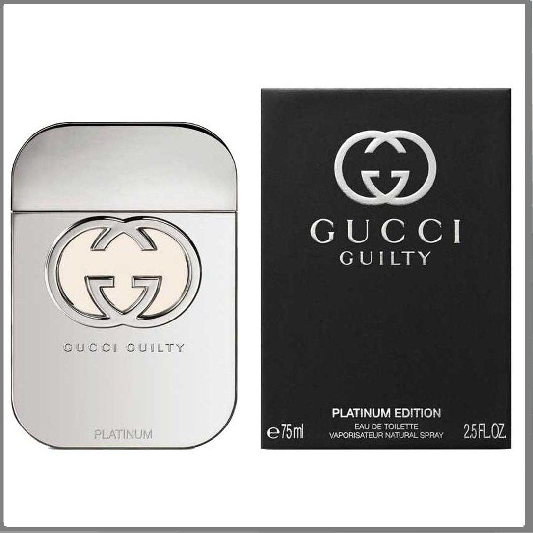 Купить Gucci Guilty Platinum Edition туалетная вода 75 ml. (Гуччи Гилти ...