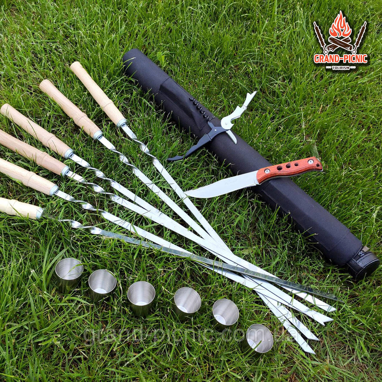 Набор для шашлыка на 6 персон: продажа, цена в Ахтырке. Шампуры ...