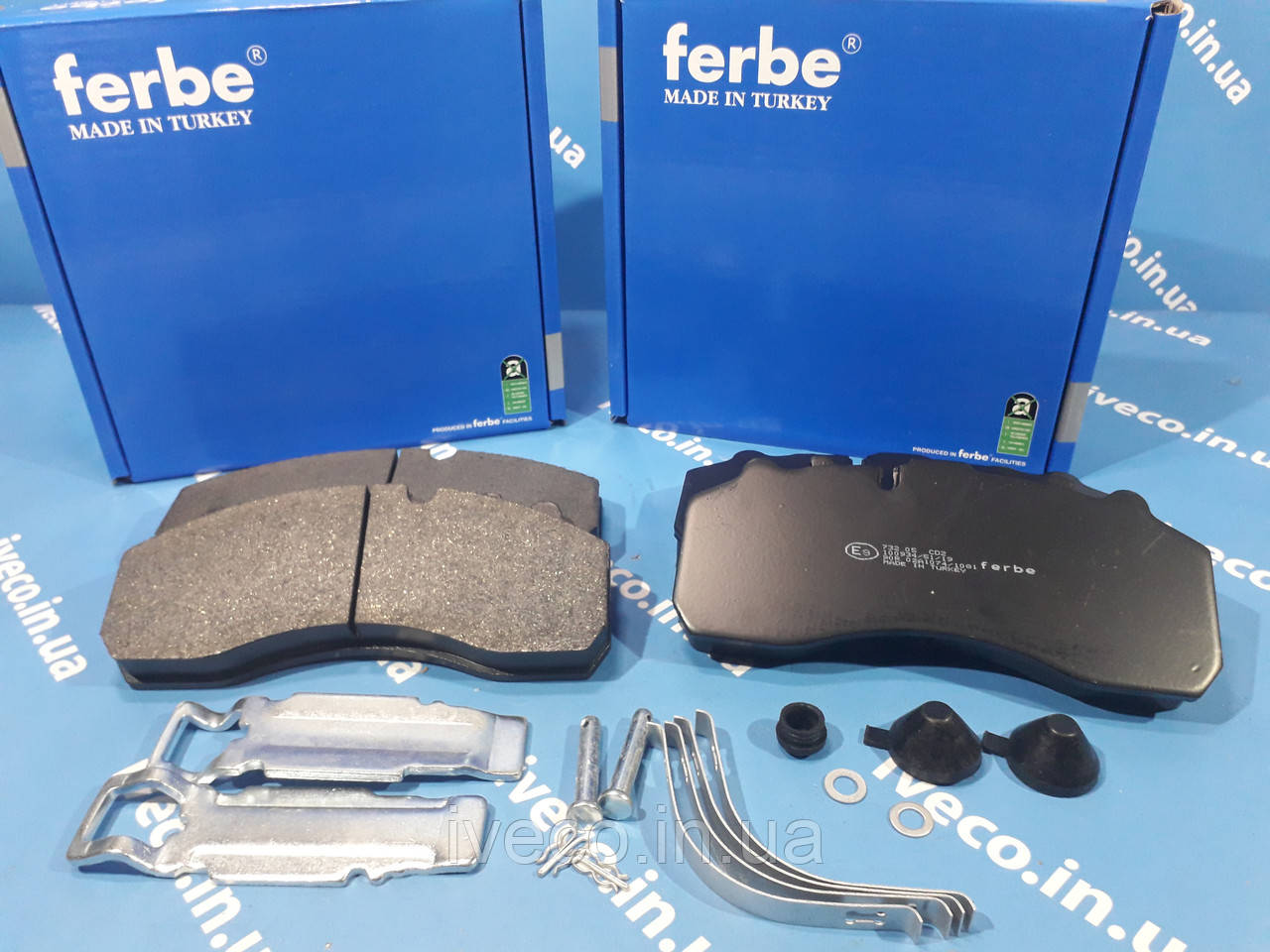 Колодки гальмівні з монтажним комплектом DAF IVECO MAN MB SCANIA SAF ...