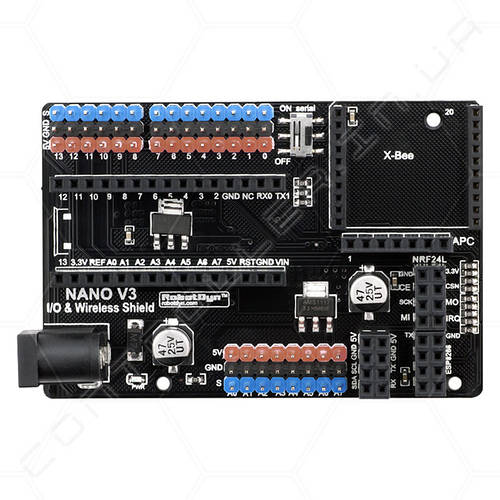 Arduino Nano V3 0 I O и беспроводный шилд Robotdyn цена 512 грн — Prom