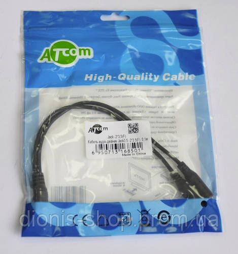Купити Спліттер Jack 3.5 тато / 2 * Jack 3.5 мама 0,1 м ATCOM Stereo ...