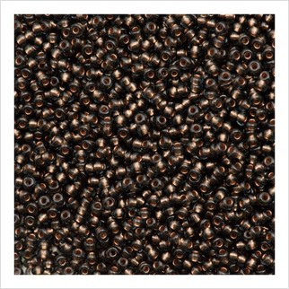 Купить 259-10/0-49010 Бісер Чехія (прозорий з мідною серединкою ...