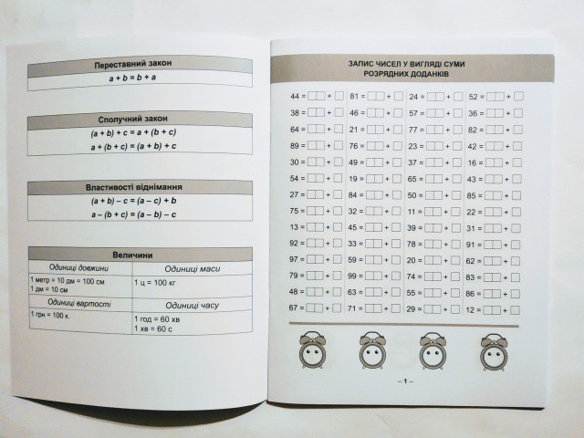 Купить НУШ Математичний тренажер 2 клас Вправи на додавання і віднімання цена 32 ₴ — Prom Ua