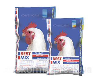 Купить Комбикорм Best Mix старт для бройлеров 25кг, цена 465 ₴ — Prom ...