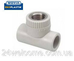 Купить Тройник PPR ВР 25 x 1/2 х 25 EKOPLASTIK, цена 89 ₴ — Prom.ua (ID ...