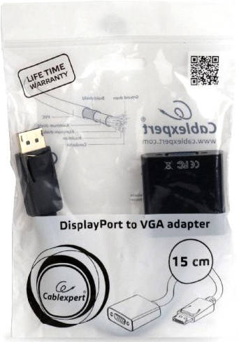 Адаптер DisplayPort на VGA Cablexpert (A-DPM-VGAF-02) (ID#1191124448 ...